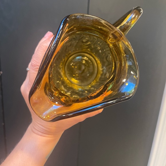 Vintage | Kitchen | Vintage Friar Tuck Monk Amber Glass Pitcher | Poshmark